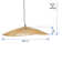 Bayou Breeze Round Open Weave 31 in. Pringle Pendant Lamp in Paper Rope ...