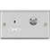 Knightsbridge 13A DP Key Lockable Socket (2G Plate) - Brushed Chrome ...