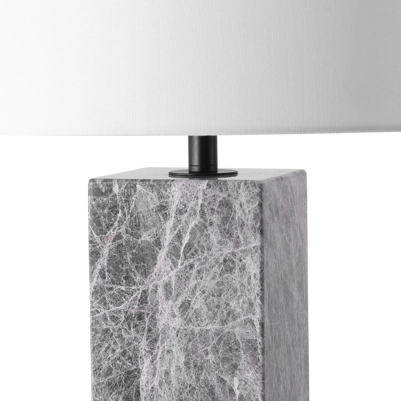 Orren Ellis Tamalenus Square Marble Table Lamp | Wayfair