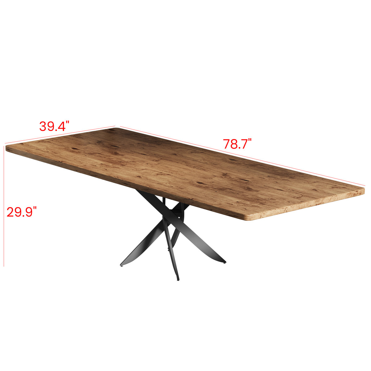 ARTISAN DESIGN FURNITURE Executive MDF Top Cross Base Dining Table ...
