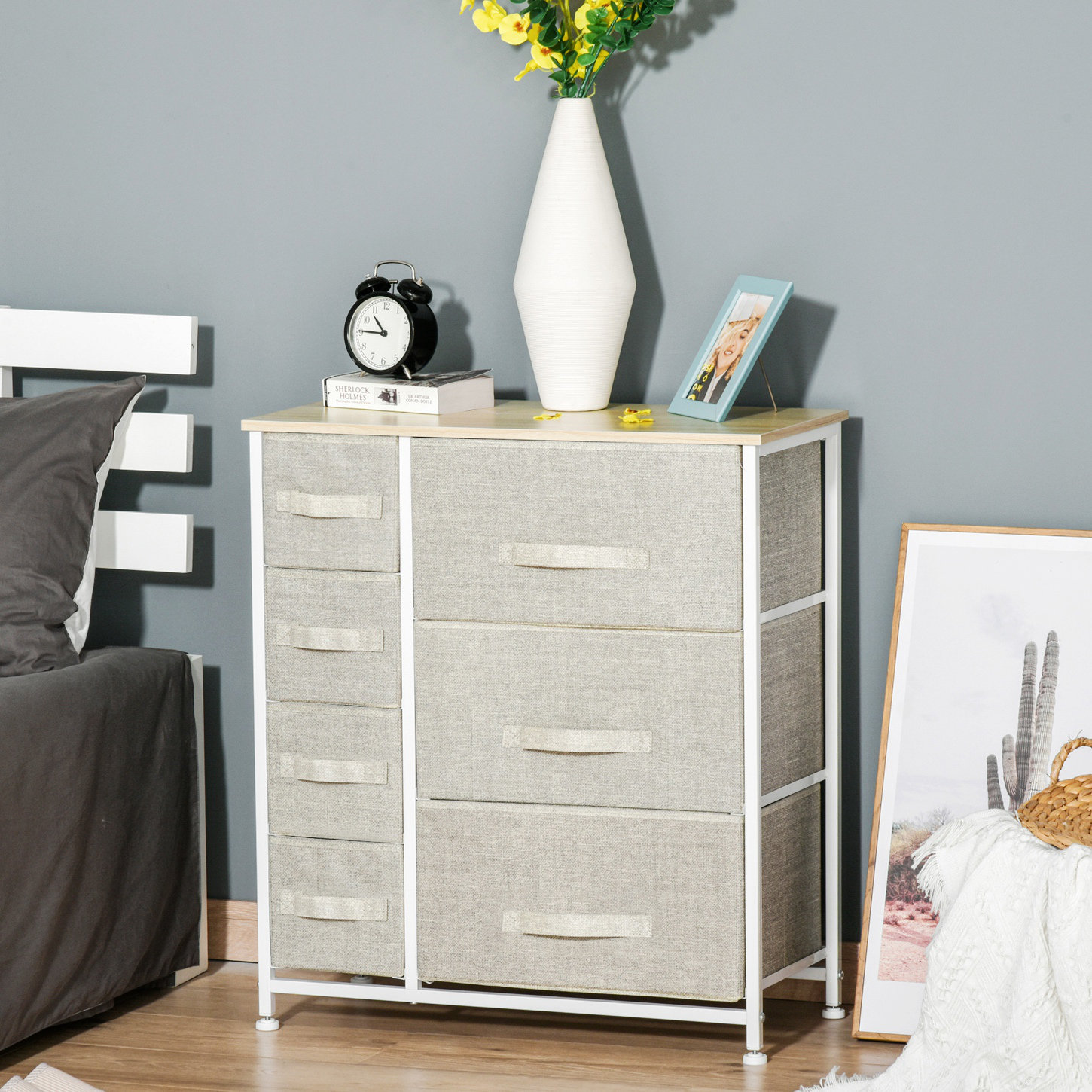 Latitude Run® 7-Drawer Dresser Storage Tower Cabinet Organizer Unit ...