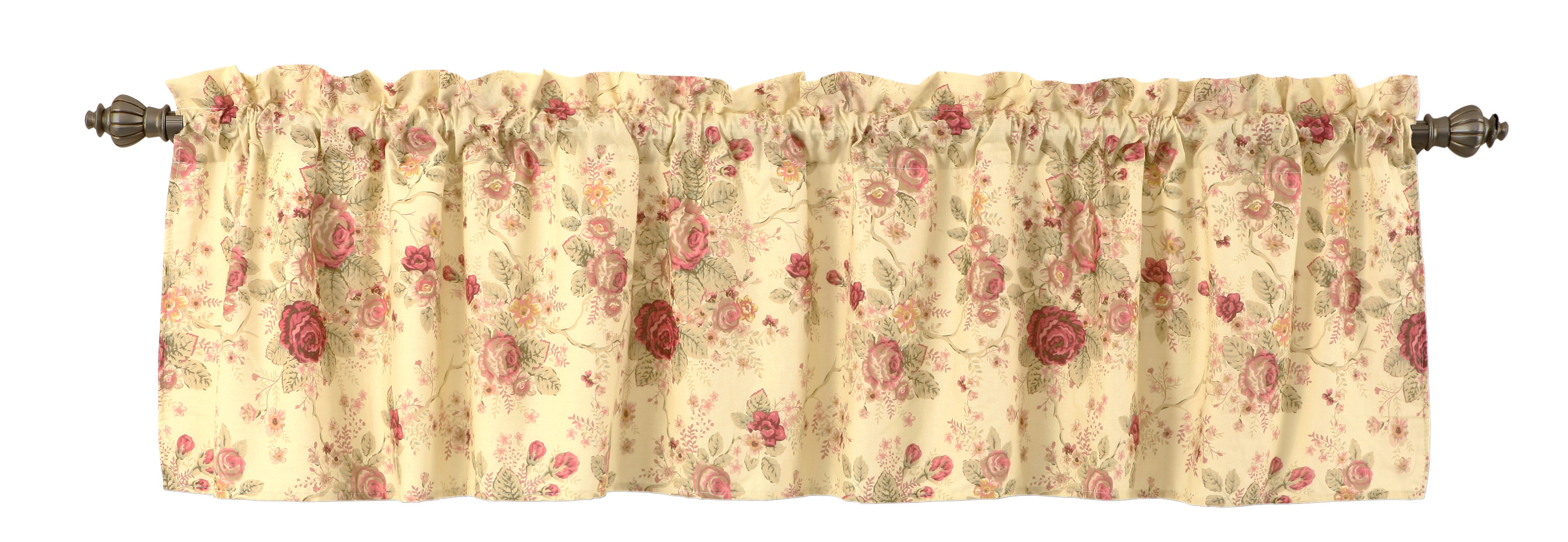 Greenland Home Fashions Antique Rose 84" Curtain Valance & Reviews ...