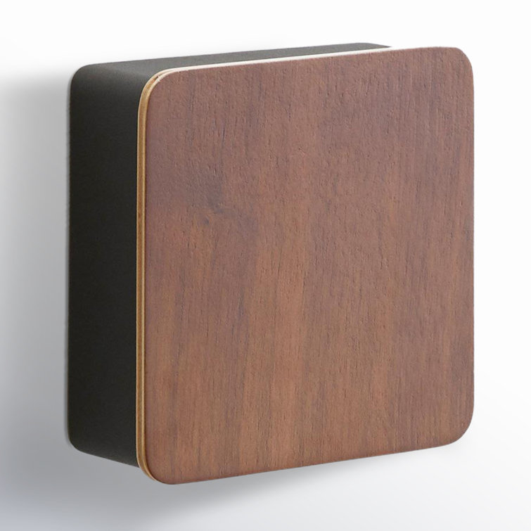 Yamazaki Home Square Magnetic Key Cabinet, Wood Accented Keychain ...