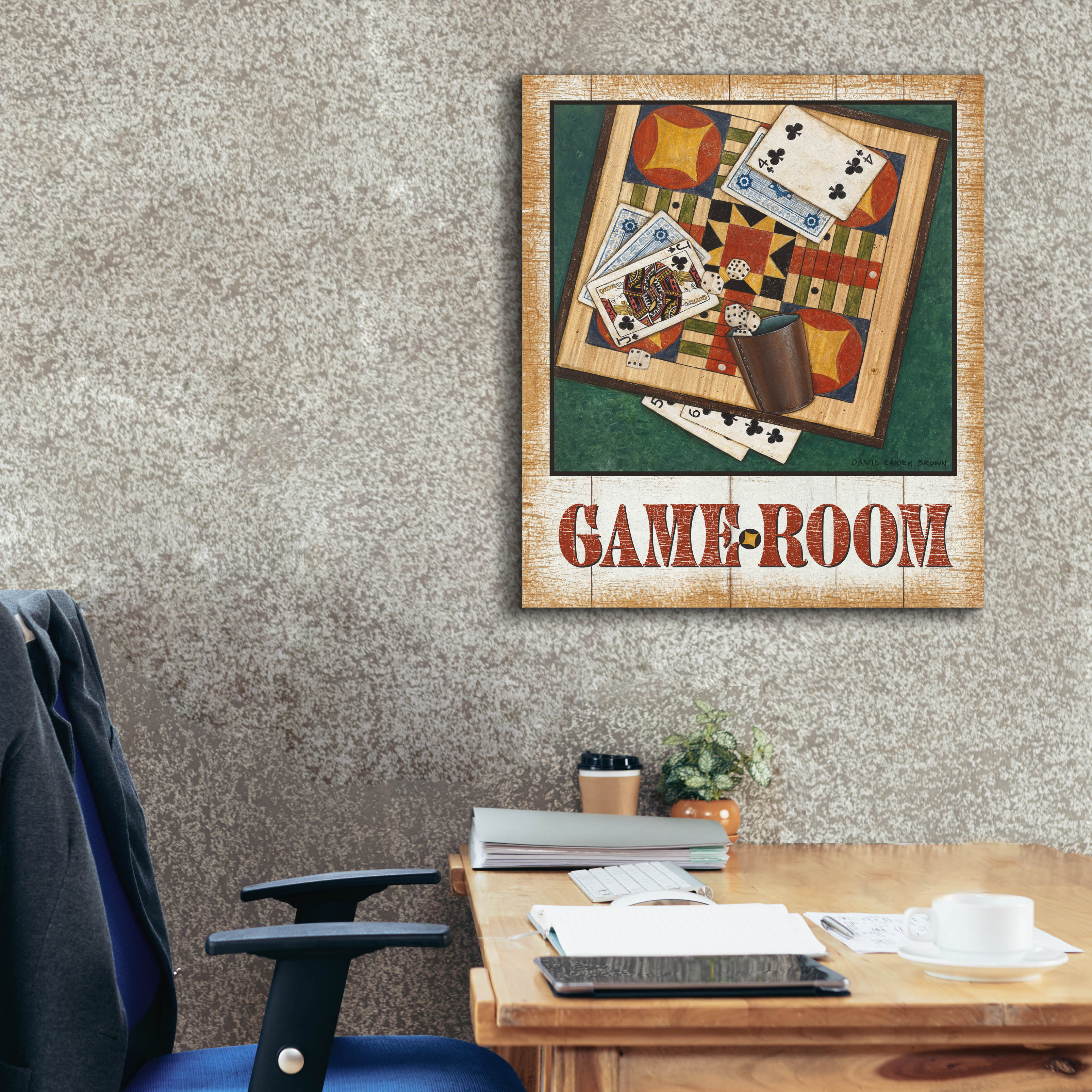 Winston Porter 'Game Room V2' by David Carter Brown Canvas Wall Art ...
