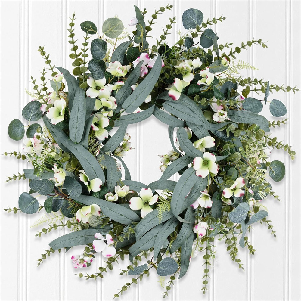 One Allium Way 26IN Spring Wreath For Front Door,Large Eucalyptus ...