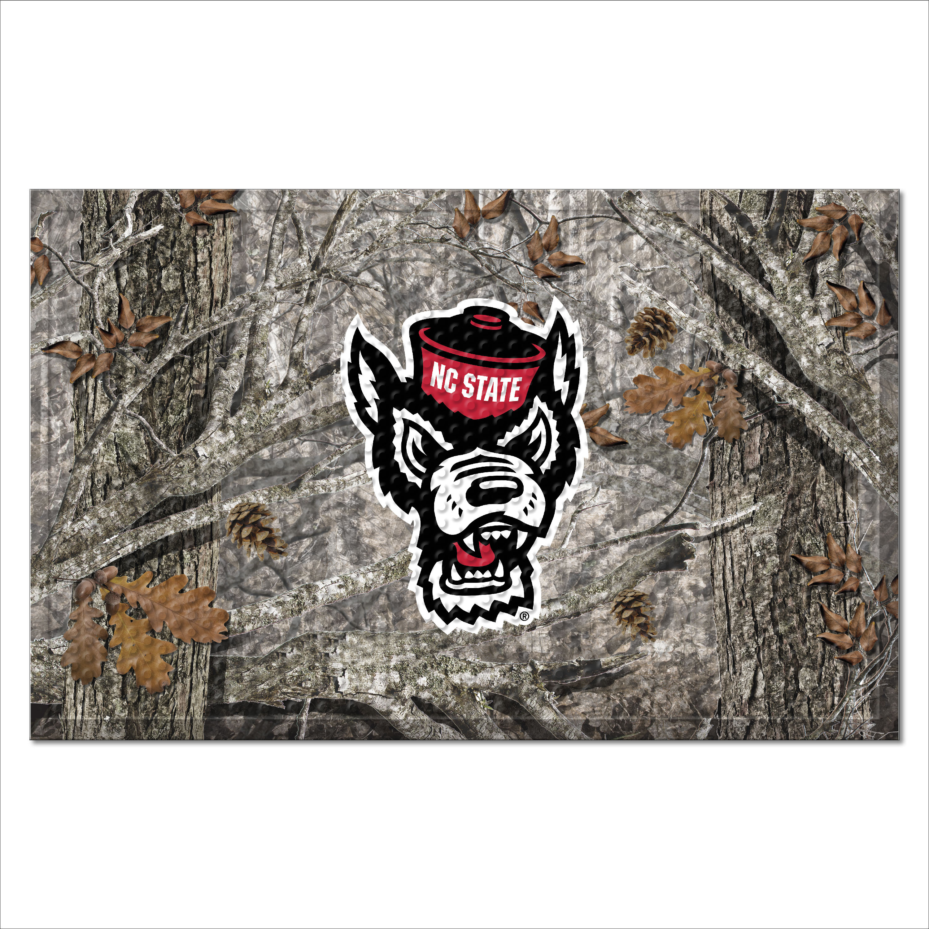 FANMATS Ingles North Carolina State University 30 in. x 19 in. Non-Slip ...