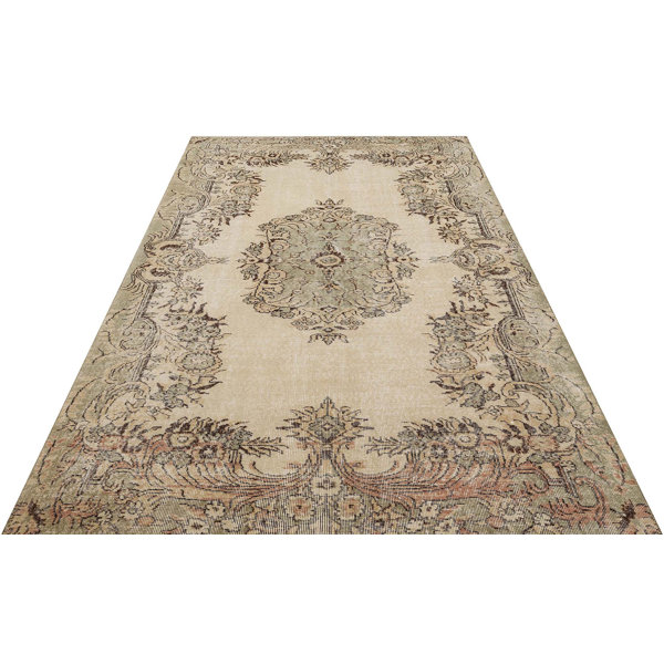 Lofy Vintage Beige Rug | Wayfair