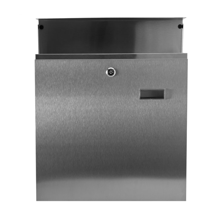 ModernStainlessHardware Locking Wall Mounted Mailbox | Wayfair