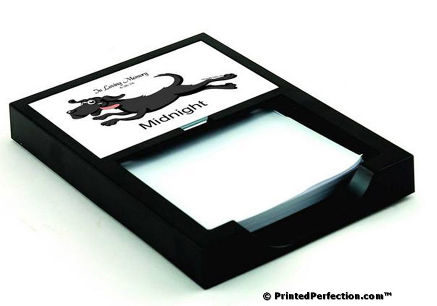 Printed Perfection Personalized Black Lab Memo Holder with 100 Sheets ...