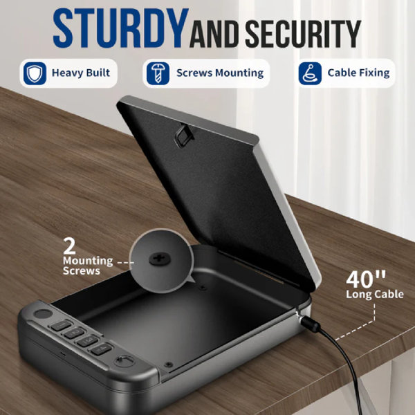 KingSo Gun Safe Lock, Pistol Safe with 4 Ways Quick Access Fingerprint ...