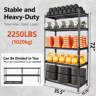 17 Stories 5-Tier Heavy-Duty Adjustable Steel Storage Shelving Unit ...