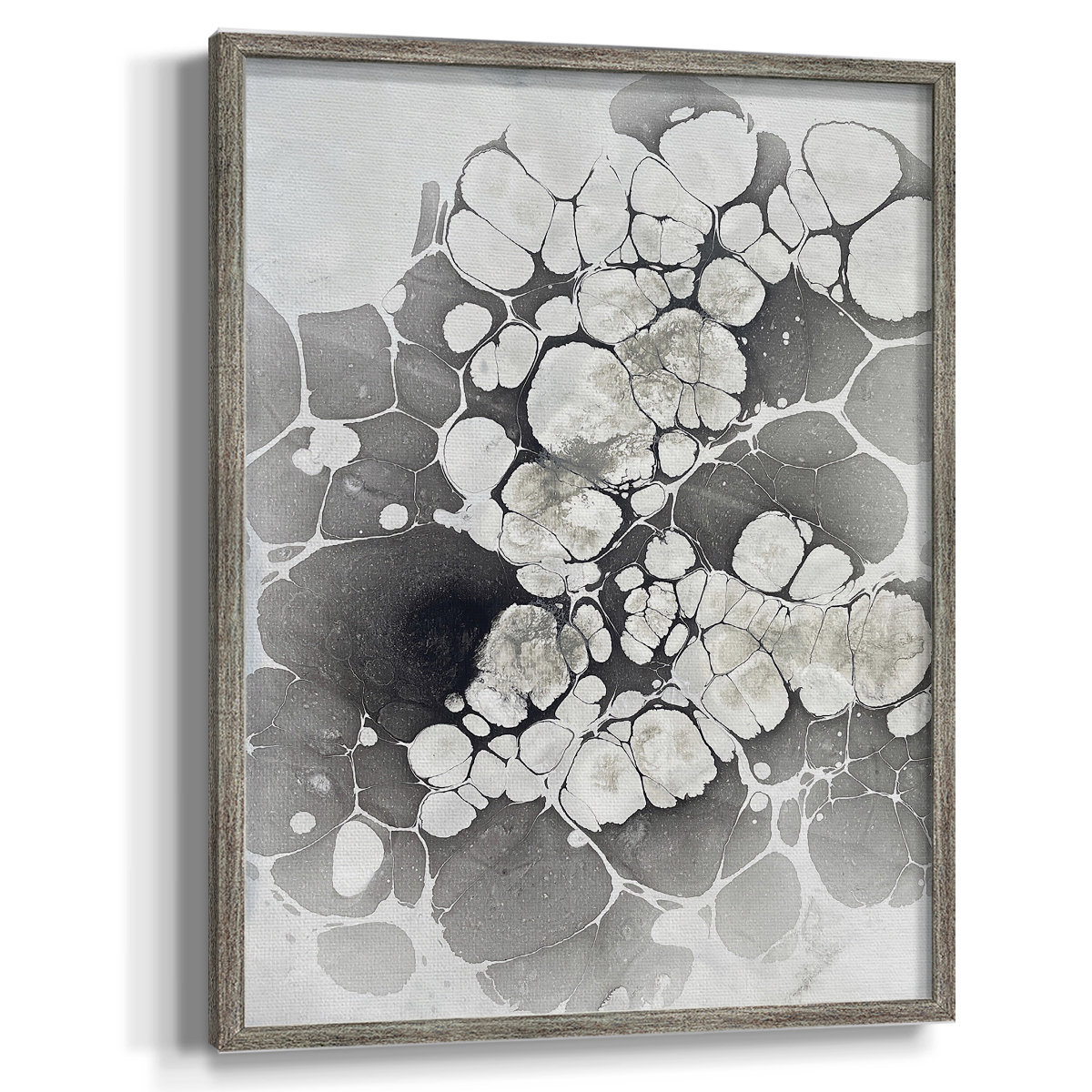 Brayden Studio Marbling VII Framed Print - Solid Wood - Wayfair Canada