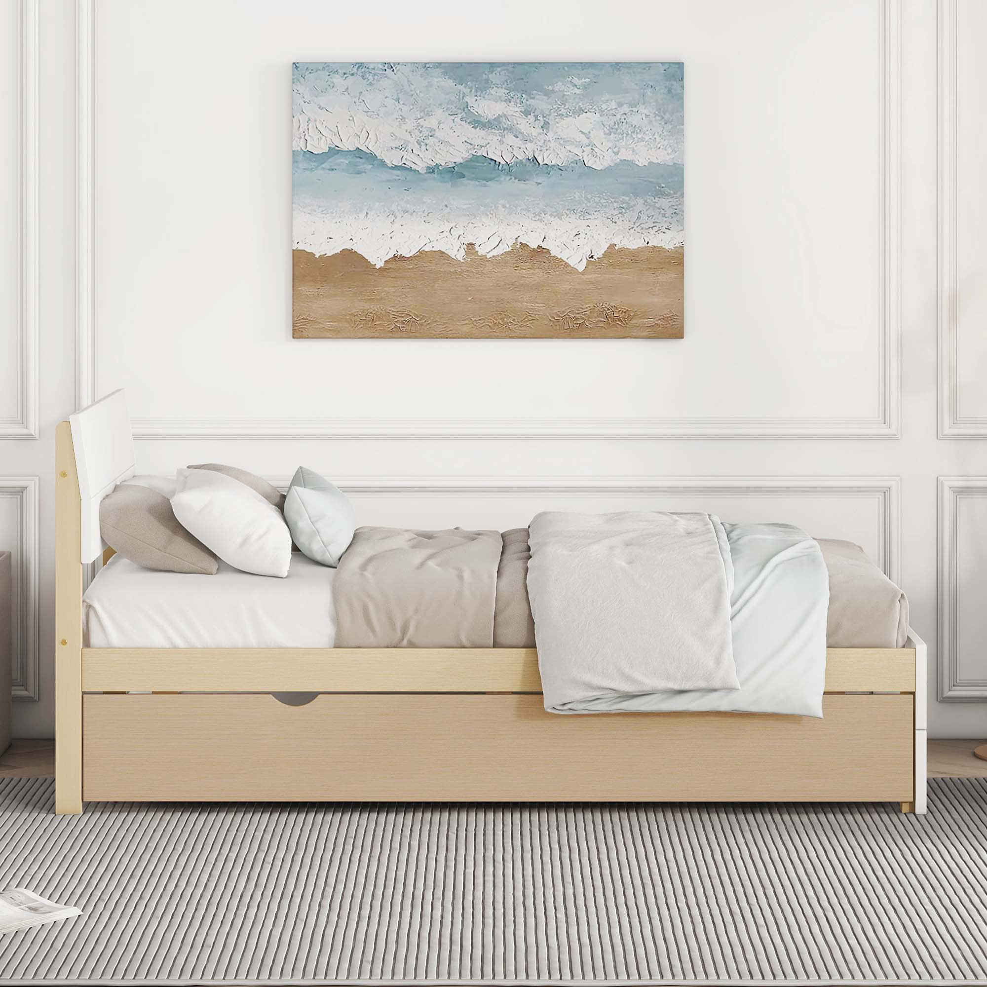 Red Barrel Studio® Twin Bed Frame With Twin Trundle | Wayfair