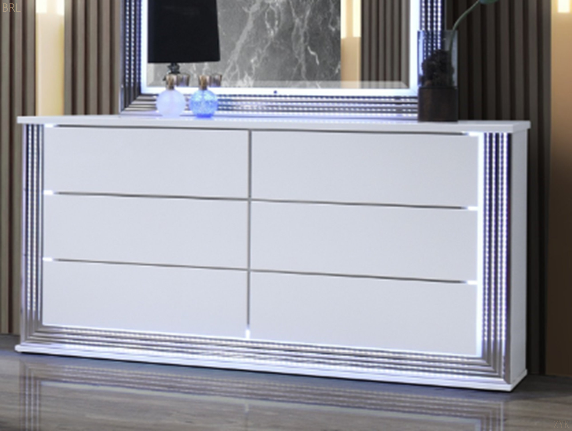 Ivy Bronx ROBINET LUMINEUX BLANC AVEC DEL - Wayfair Canada