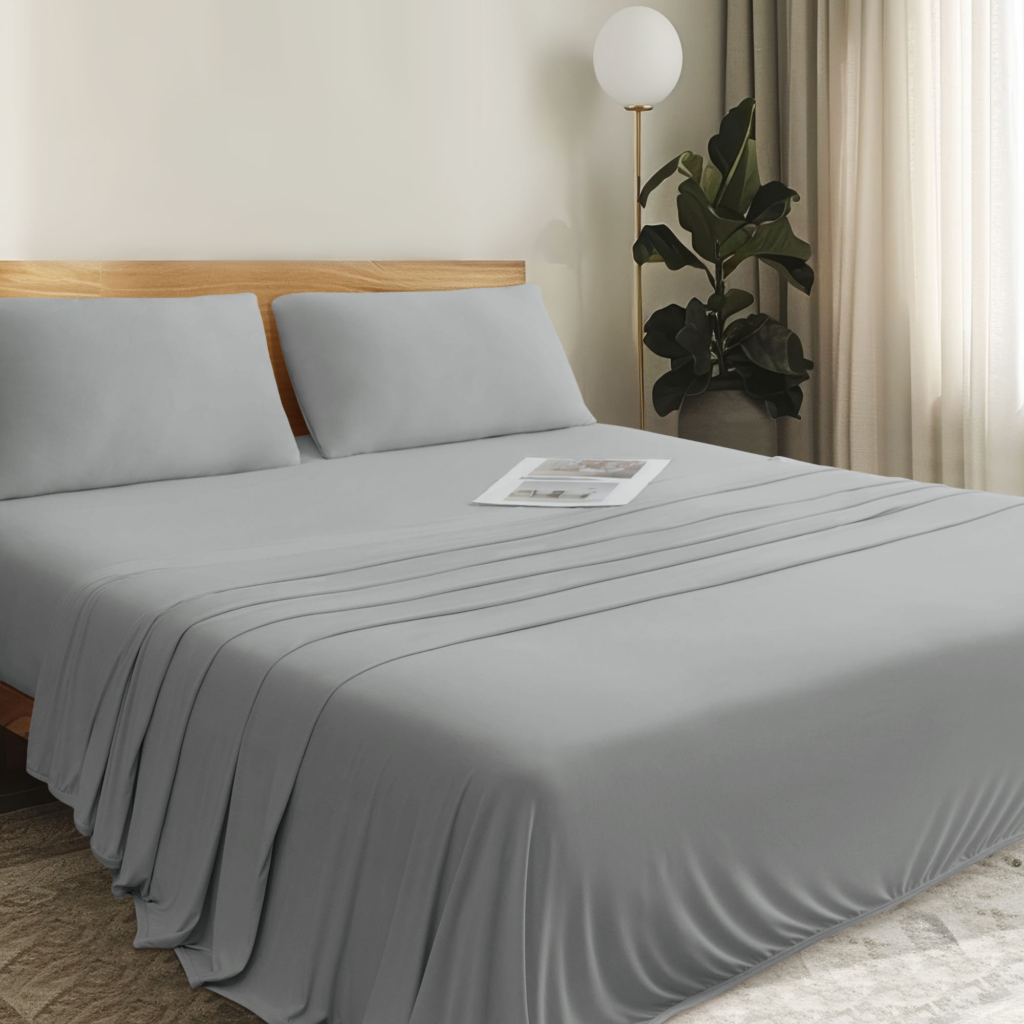 Barossa Design Ultra Soft All-Season Jersey Knit Sheet Set | Wayfair