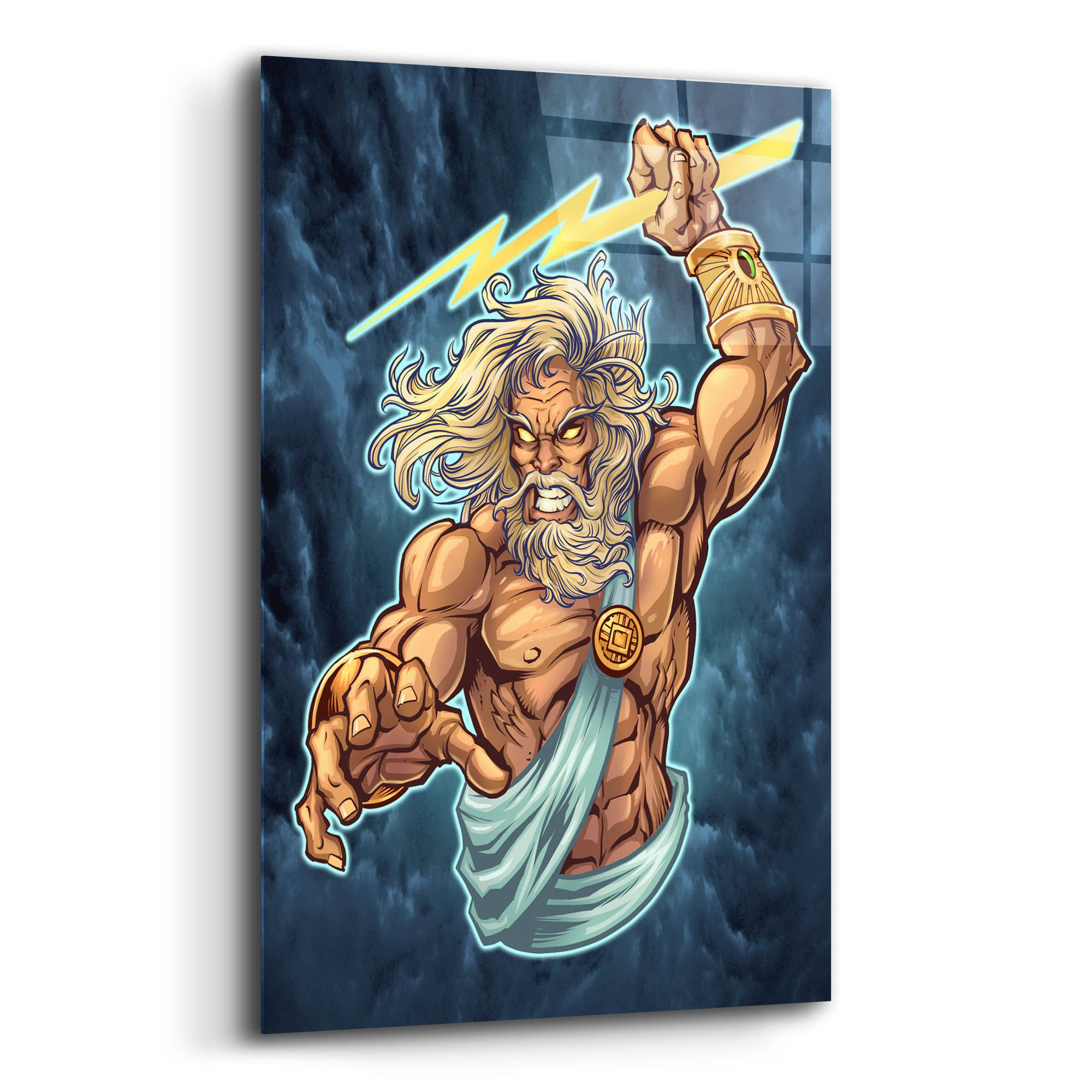 Trinx Zeus Full Color On Plastic / Acrylic by Flyland Designs Print ...