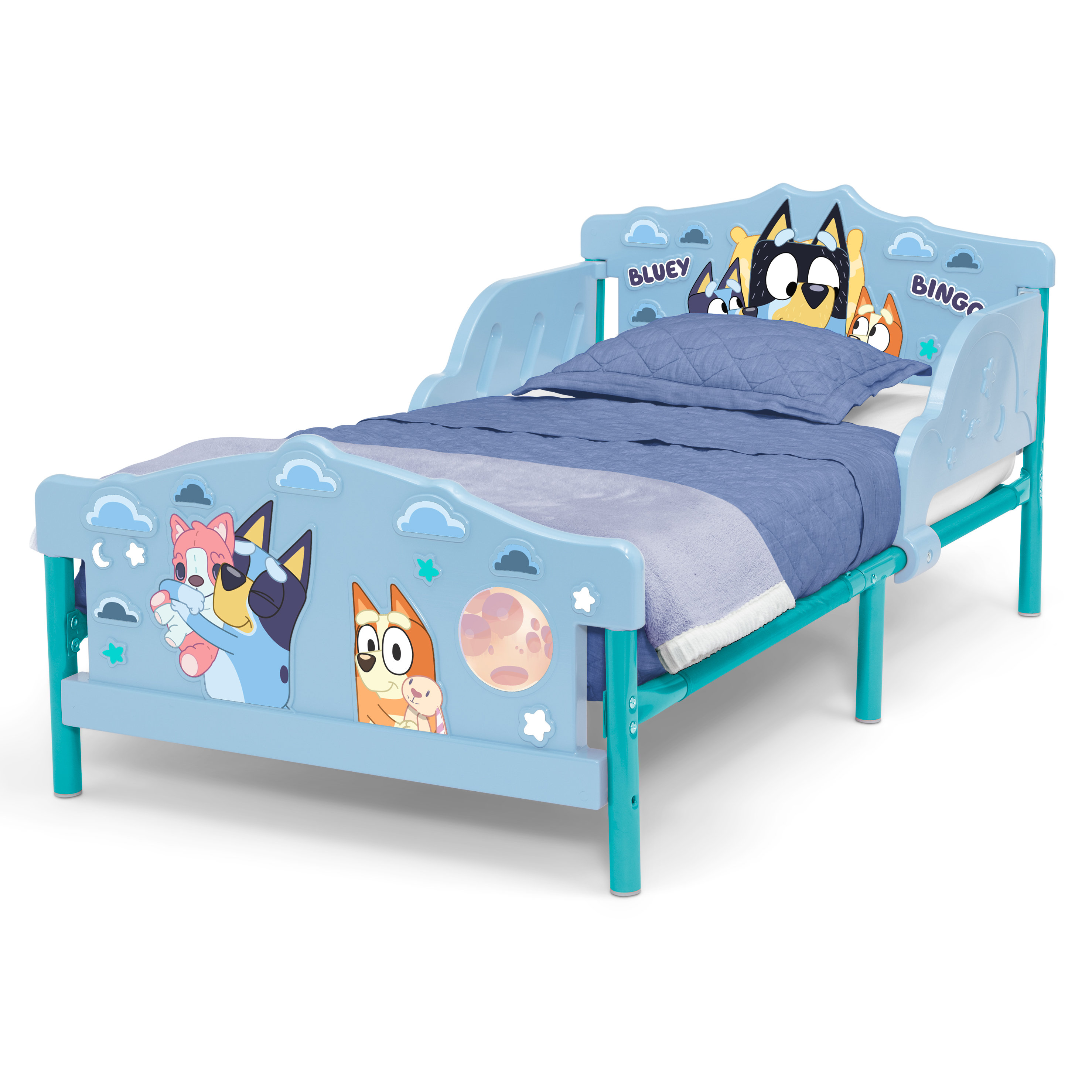 Delta Children Bluey 3D Toddler Bed By Delta Children, Blue & Reviews ...