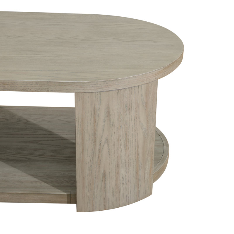 Latitude Run® Oval Wood Coffee Tables With Wheel | Wayfair