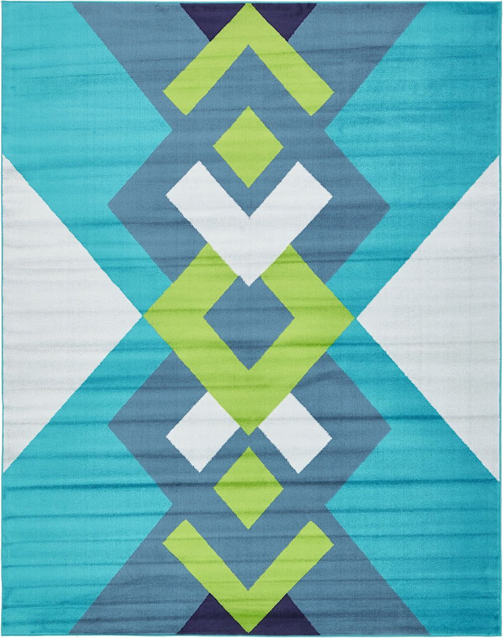 Ebern Designs Shoalhaven Geometric Blue/Green Area Rug | Wayfair