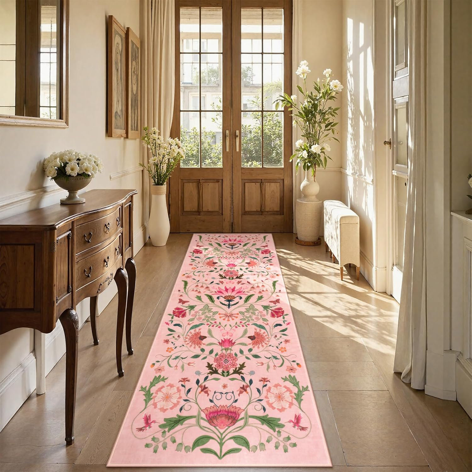 Lark Manor™ 2x8 Boho Spring Floral Carpet Runners | Wayfair
