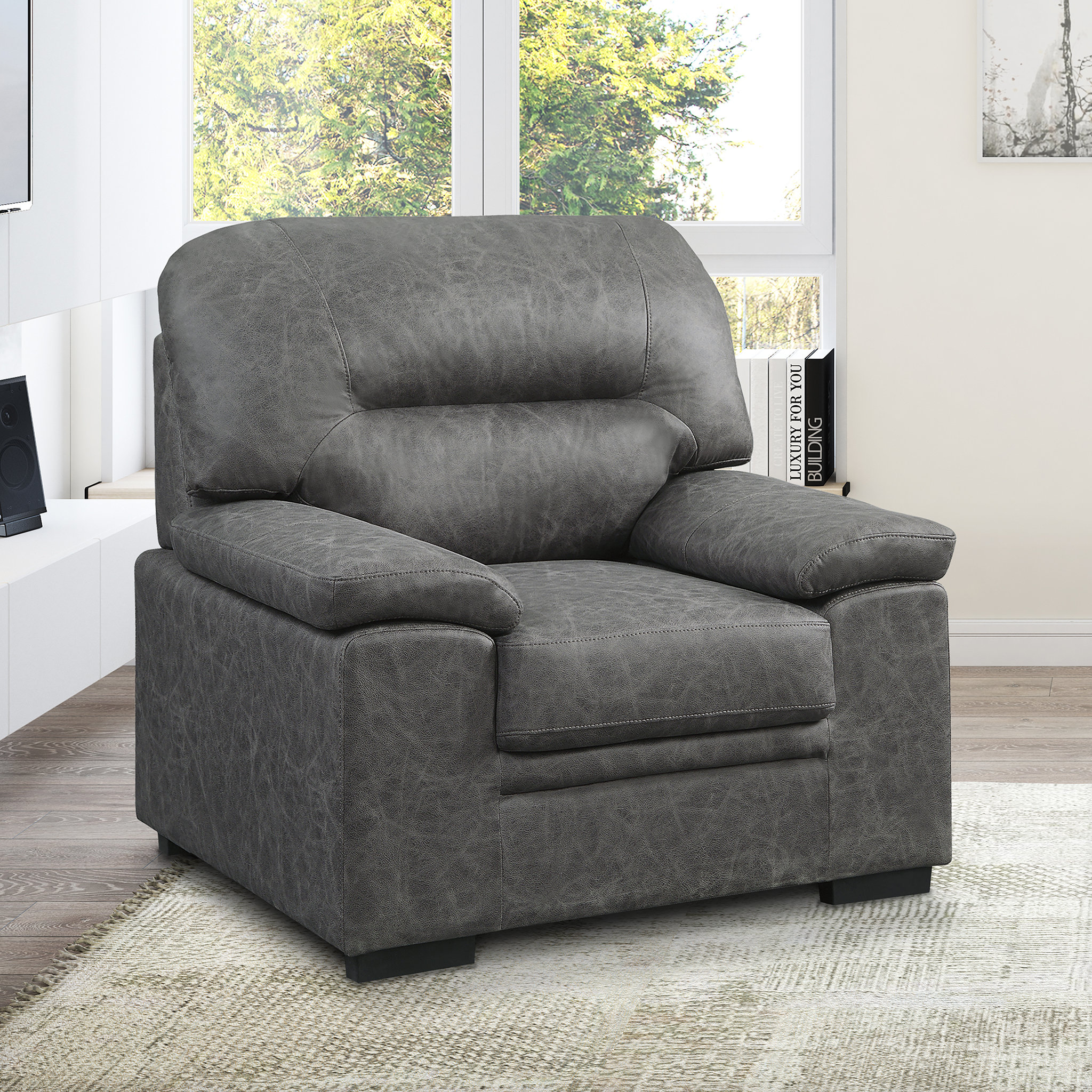 Ebern Designs Elroy 40'' Wide Armchair | Wayfair