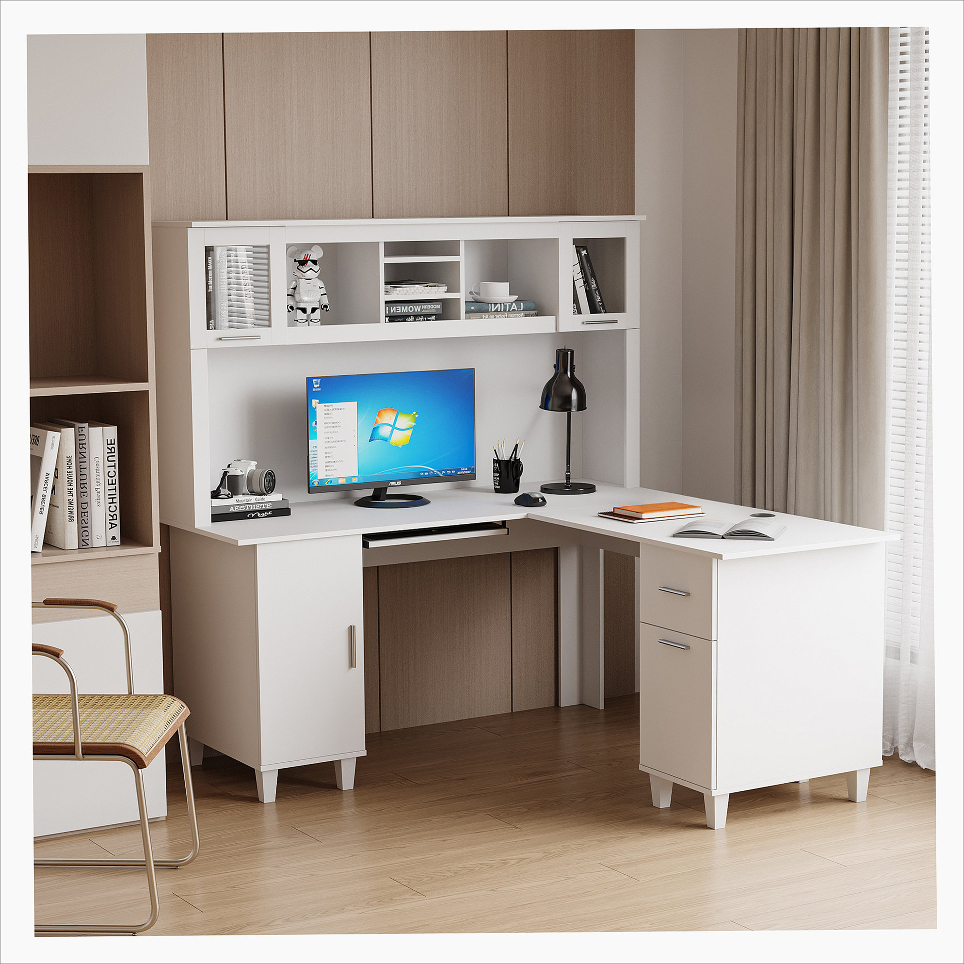 George Oliver Home Office Computer Desk - Wayfair Canada