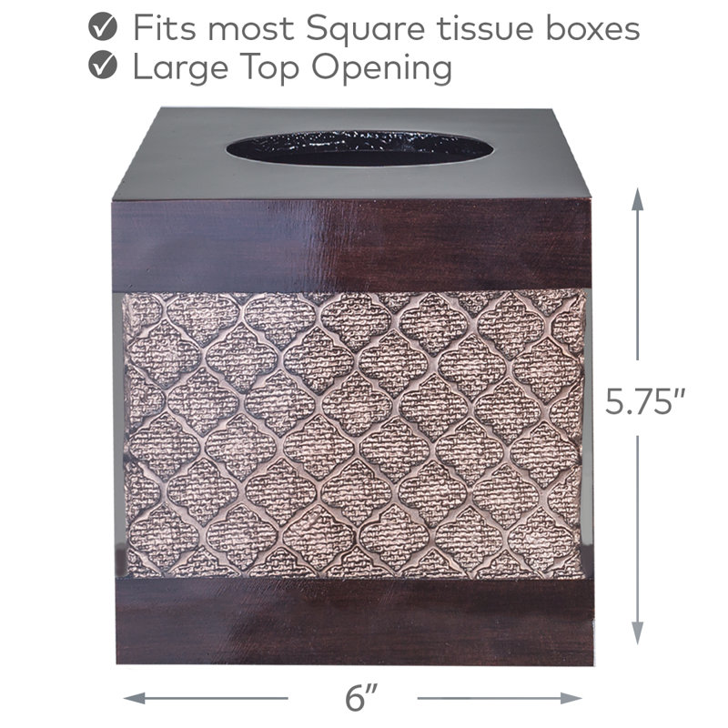 Creative Scents Dahlia Square Tissue Box Cover & Reviews | Wayfair