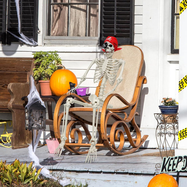 The Holiday Aisle® Skeleton Halloween Decorations, Full Body Life-Size ...