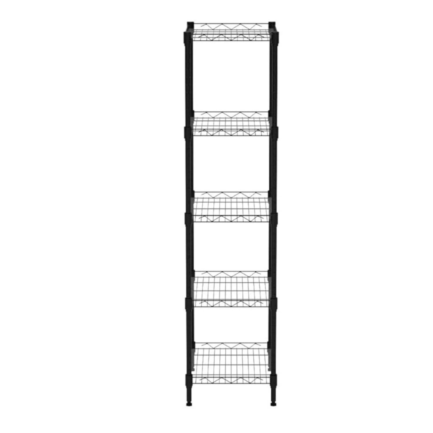 QICQA 5-Wire Shelving Metal Storage Rack Adjustable Shelves - Wayfair ...