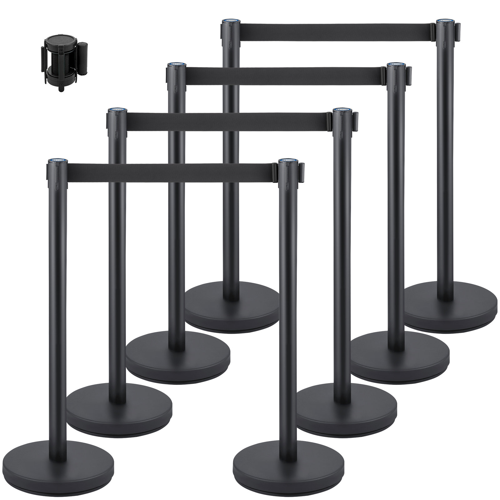 VEVOR 35.4'' H x 79.2'' W Stanchion System | Wayfair