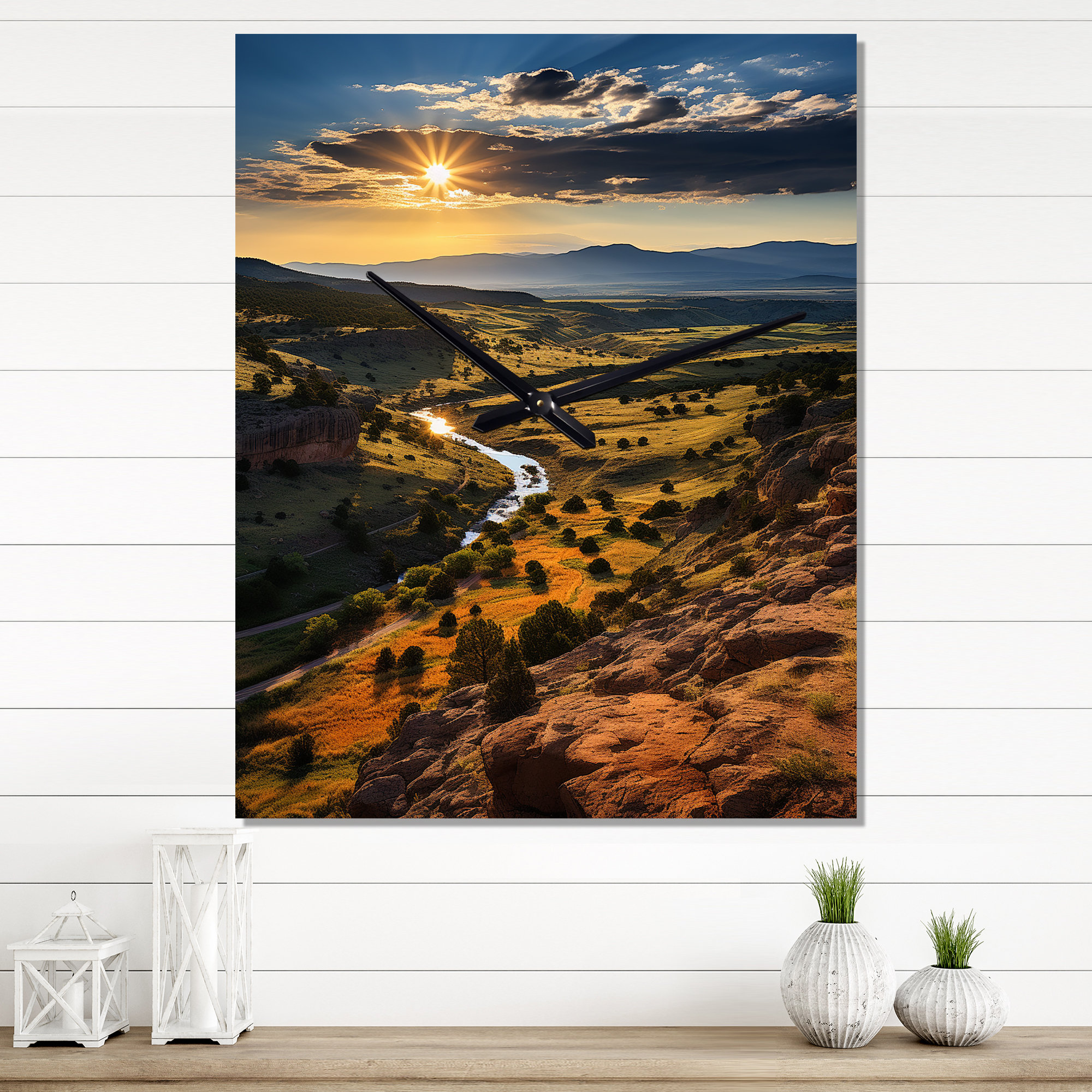 Design Art Colorado Landscape III - Colorado Wall Clocks | Wayfair