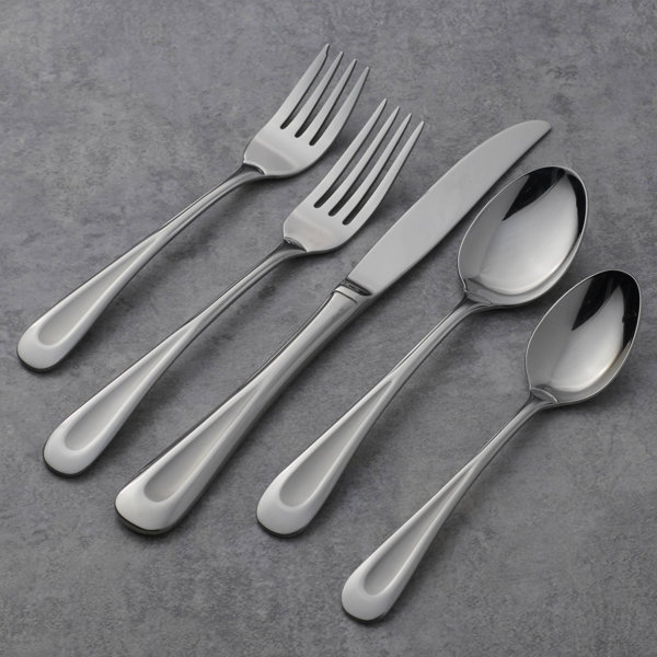 Oneida Satin Sand Dune 45 Piece Everyday Flatware Set, Service For 8 ...