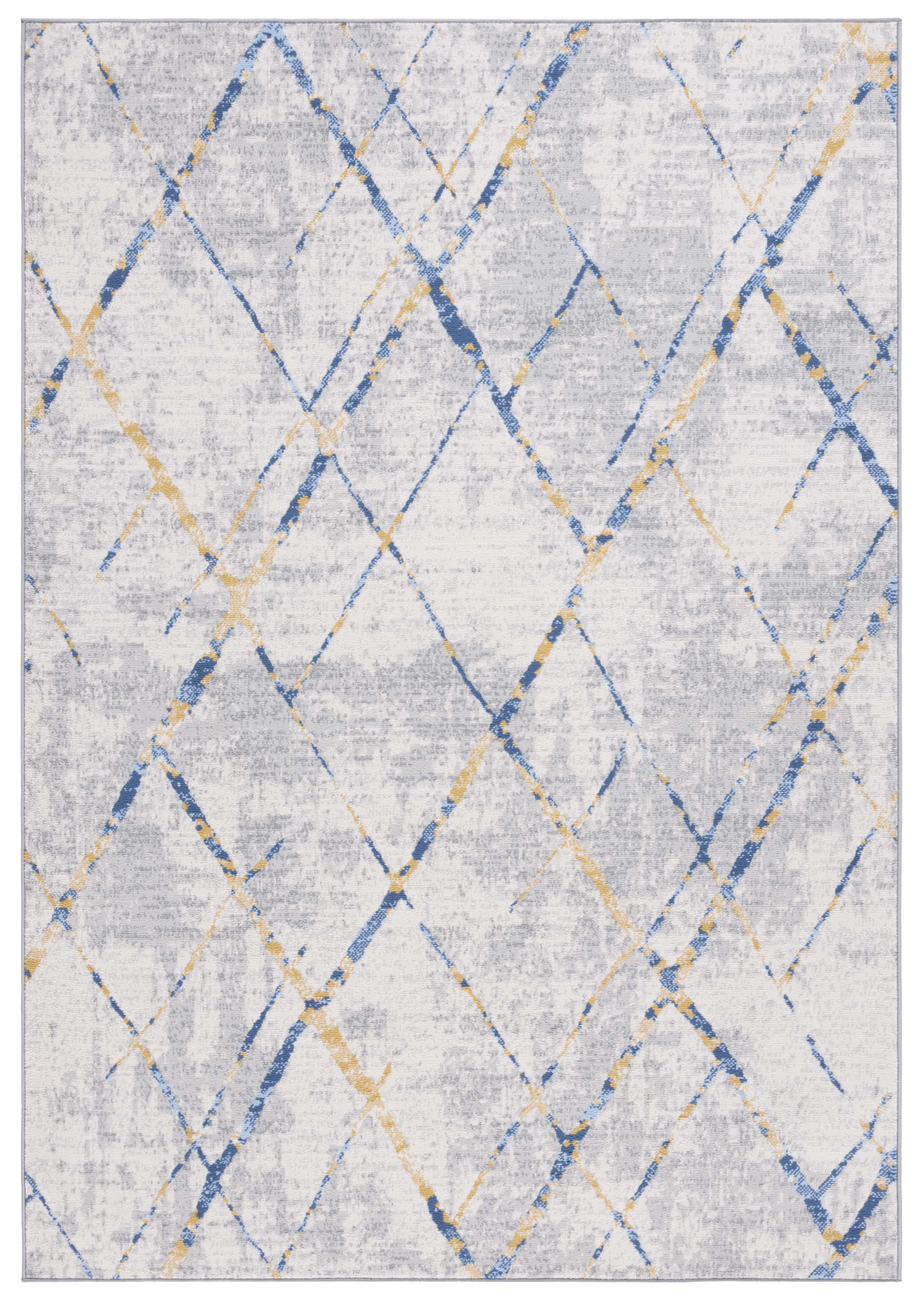 17 Stories Aishya Performance Geometric Rug | Wayfair