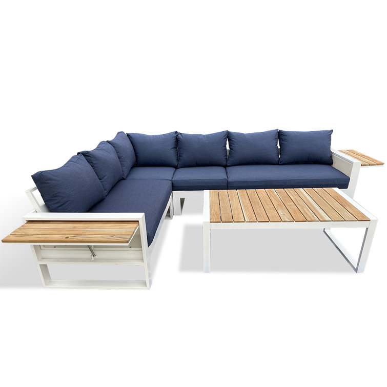 Latitude Run® Ilaisa 6 - Person Outdoor Seating Group with Cushions ...