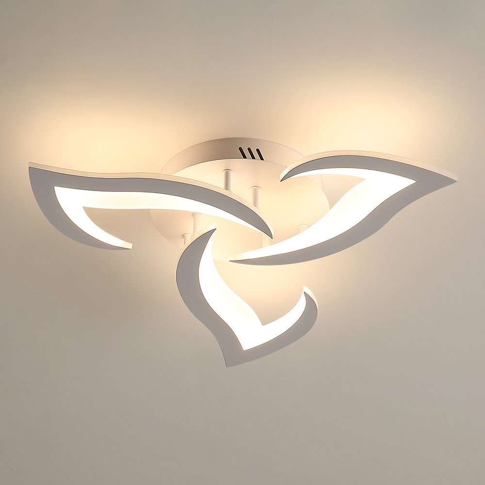 Metro Lane Brianie 33W 3-Head Led Flush Mount Ceiling Light & Reviews ...