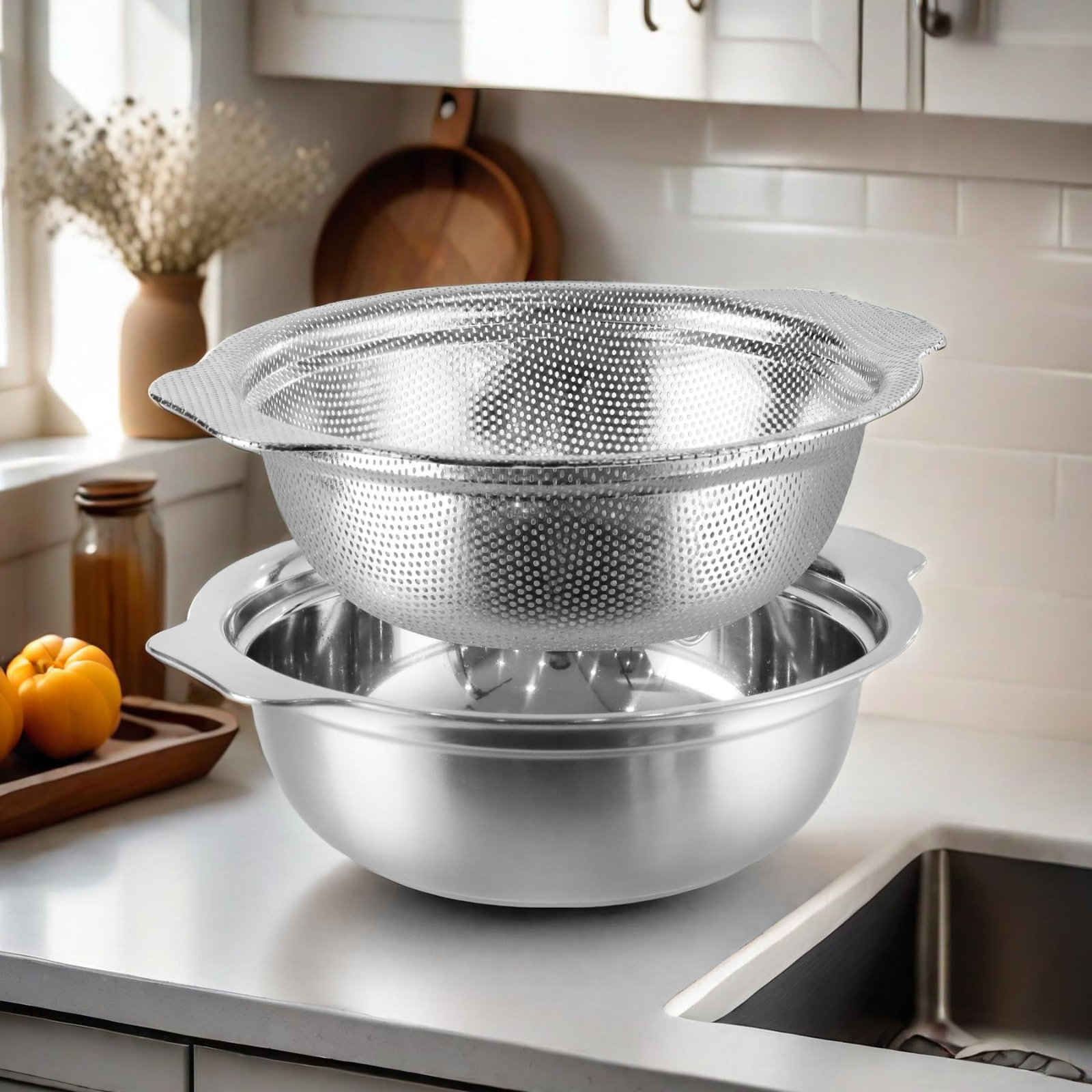 BETOFUL Stainless Steel Colander for Kitchen | Wayfair