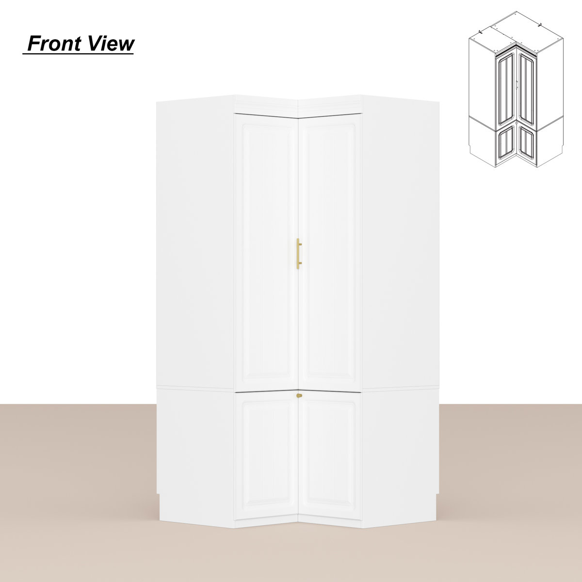 Latitude Run® L-Shaped Corner Wardrobe For Your Bedroom & Reviews ...