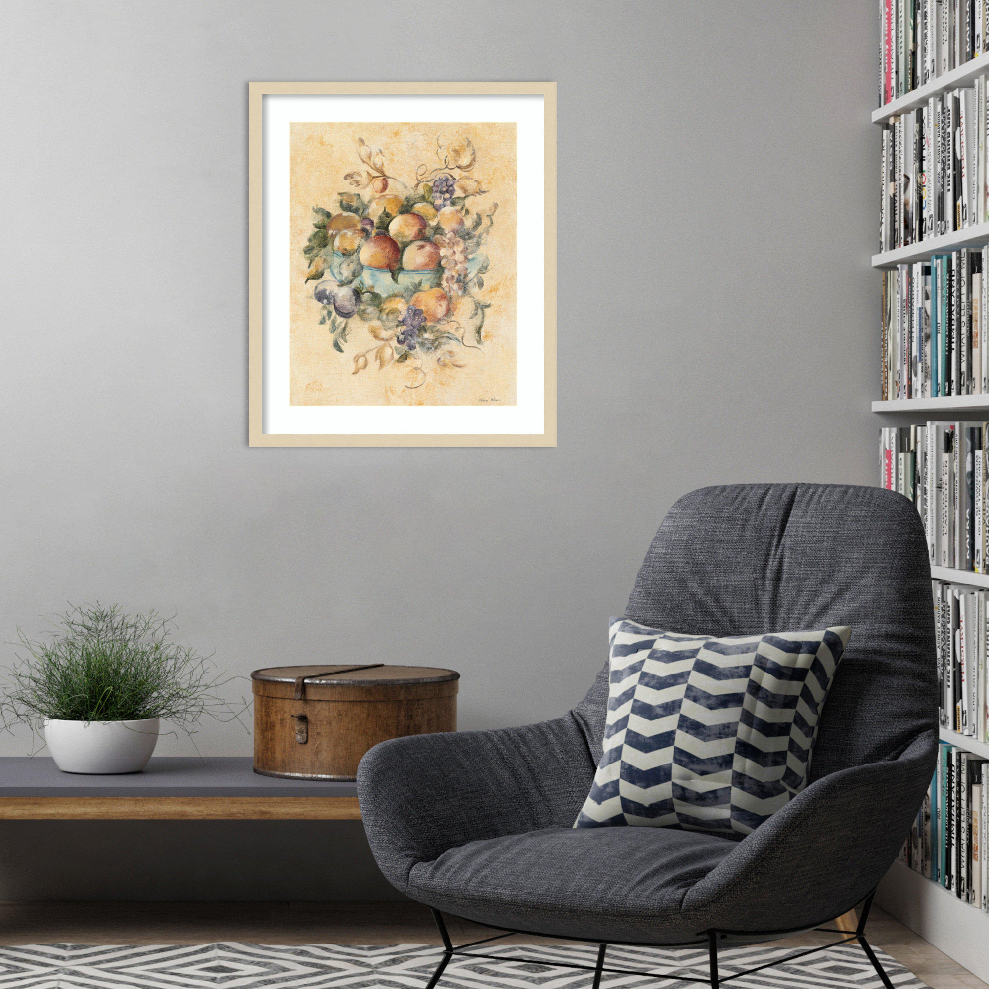 Lark Manor™ Old World Fruit by Cheri Blum Wood Framed Wall Art Print ...