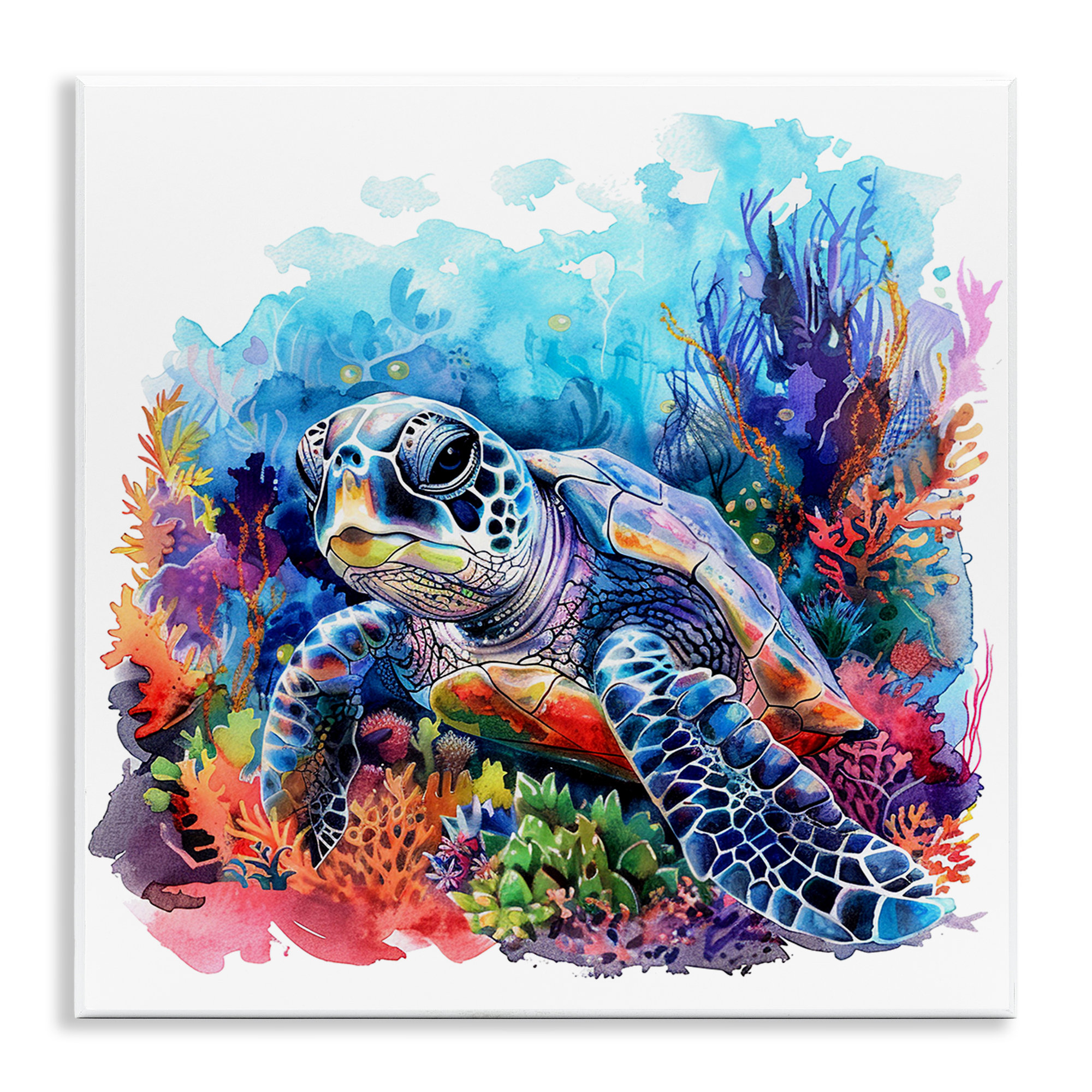 Winston Porter Undersea Turtle & Coral Wall Plaque Art by LSR Design ...