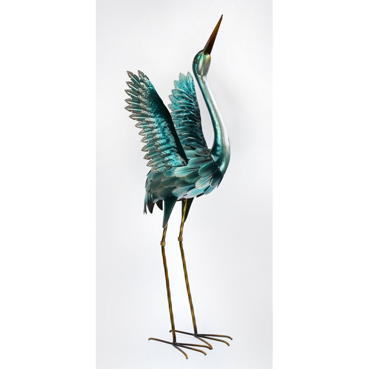 Red Barrel Studio® Bird Animals Metal Garden Statue | Wayfair