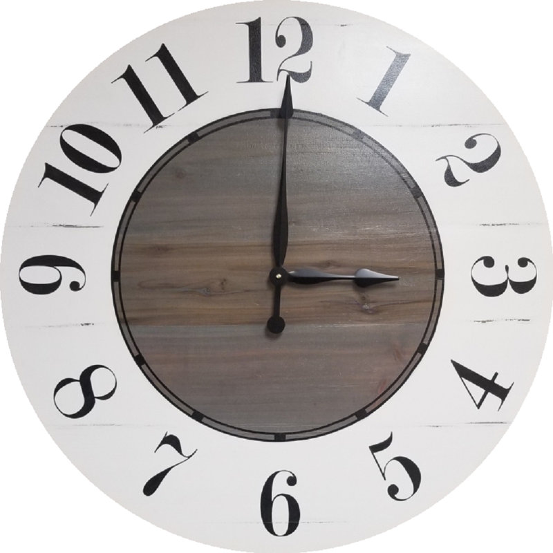 Laurel Foundry Modern Farmhouse Dagostino Wood Wall Clock & Reviews ...