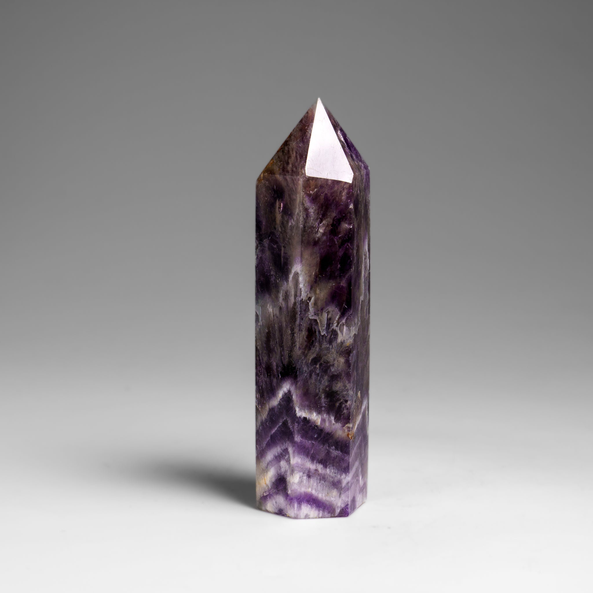 Astro Gallery of Gems Polished Chevron Amethyst Point From Brazil (91.8 ...