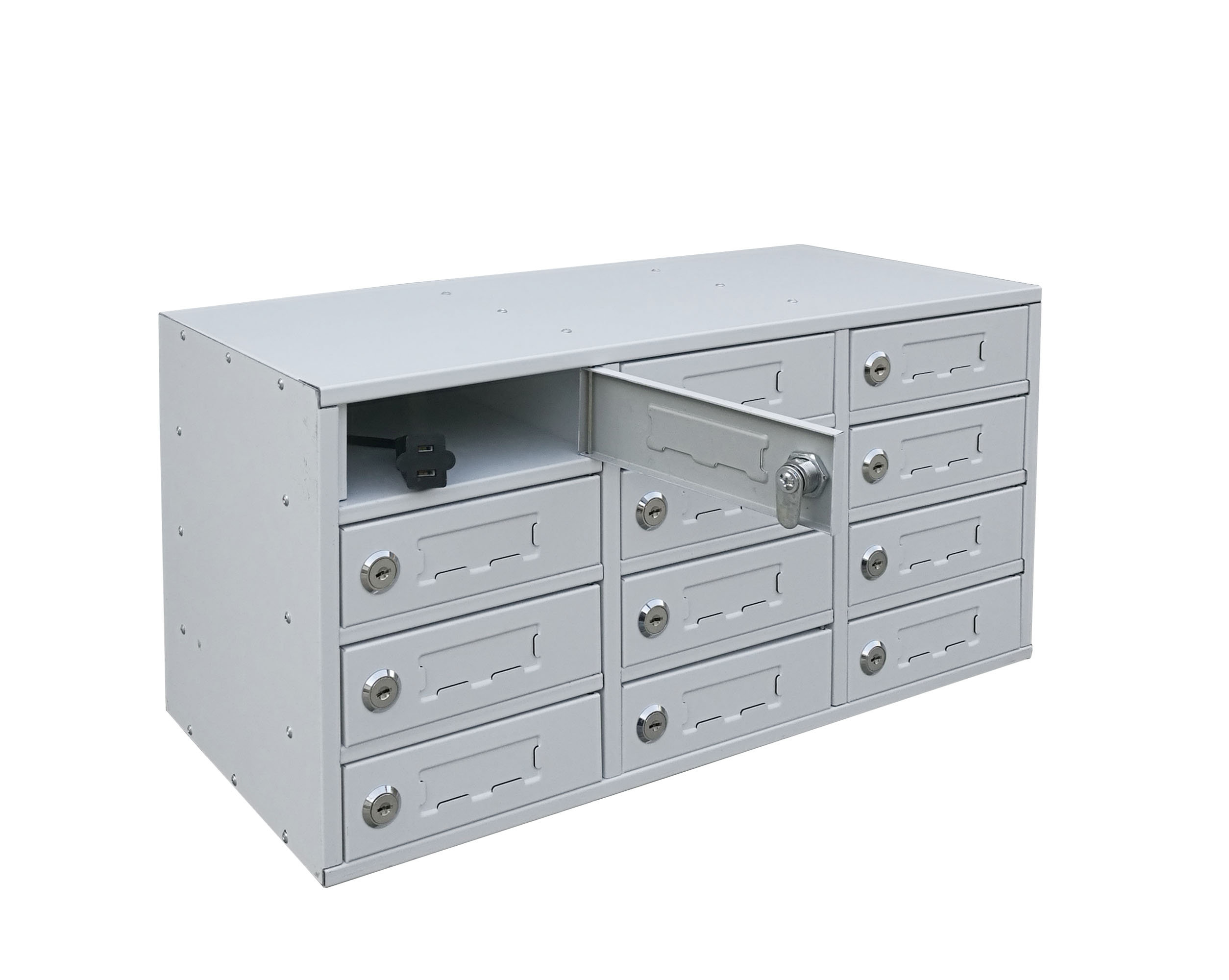 FixtureDisplays Cellphone Locker Charging Station Ipad Mini Storage ...