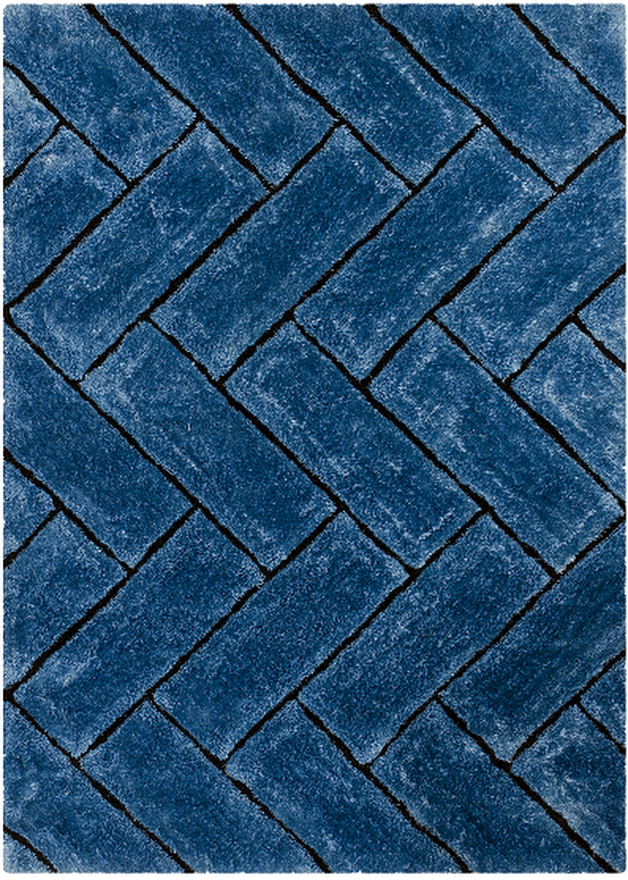 Ebern Designs Hadar Shaggy 3D Sky Blue Area Rug - Wayfair Canada