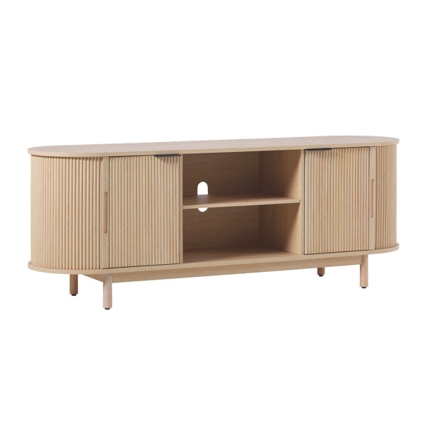 Walker Edison Modern Reeded 60” TV Stand with Open Storage - Wayfair Canada