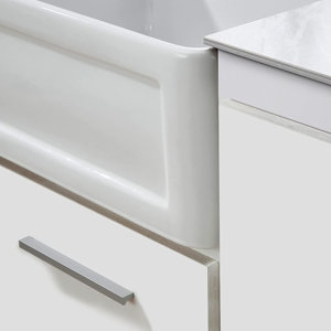 ALWEN 24'' L Farmhouse / Apron Single Bowl Ceramic Kitchen Sink | Wayfair