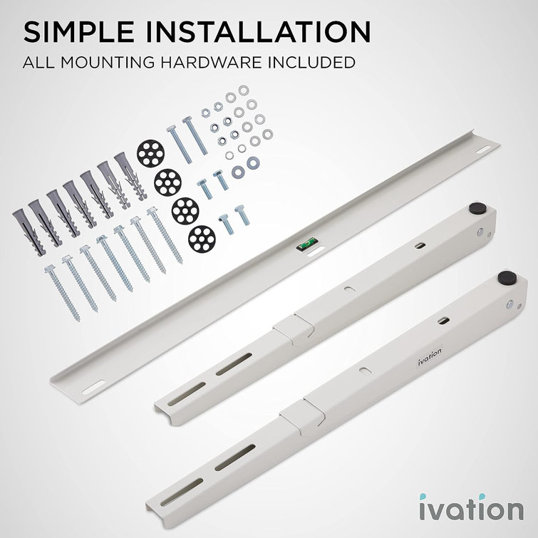 Ivation Split Air Conditioner Mounting Bracket, Universal Wall Mount ...