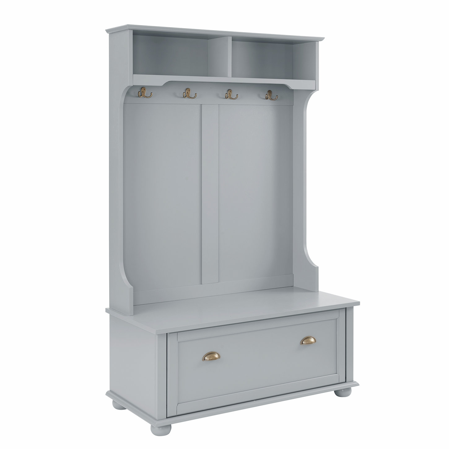 Alcott Hill Chenea Hall Tree with Bench and Shoe Storage Hall Tree With ...