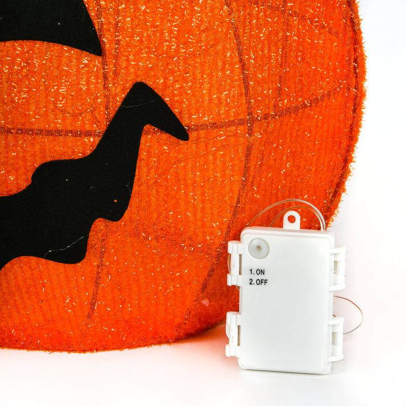 The Holiday Aisle® 24" Halloween Pre-Lit Pumpkin and Ghost & Reviews ...