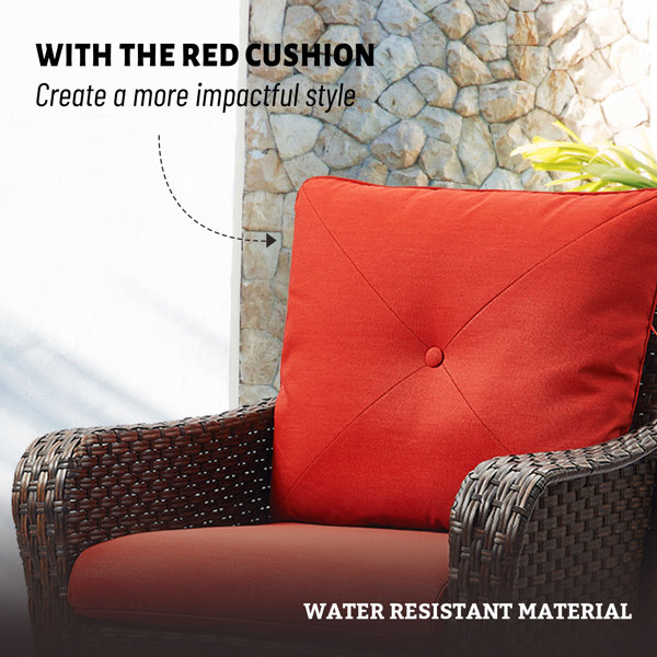 Red Barrel Studio® Wicker Outdoor Lounge Chair | Wayfair